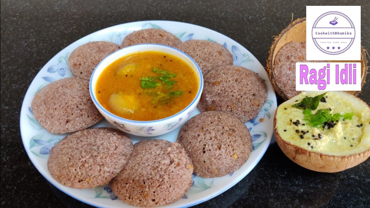 Ragi Idli Healthy Recipe । रागी इडली रेसिपी । - YouTube