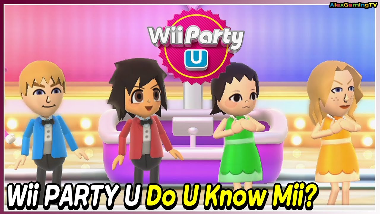 Wii Party U - Do U Know Mii? (Boomer vs AshKetchum vs Rluebear vs ...