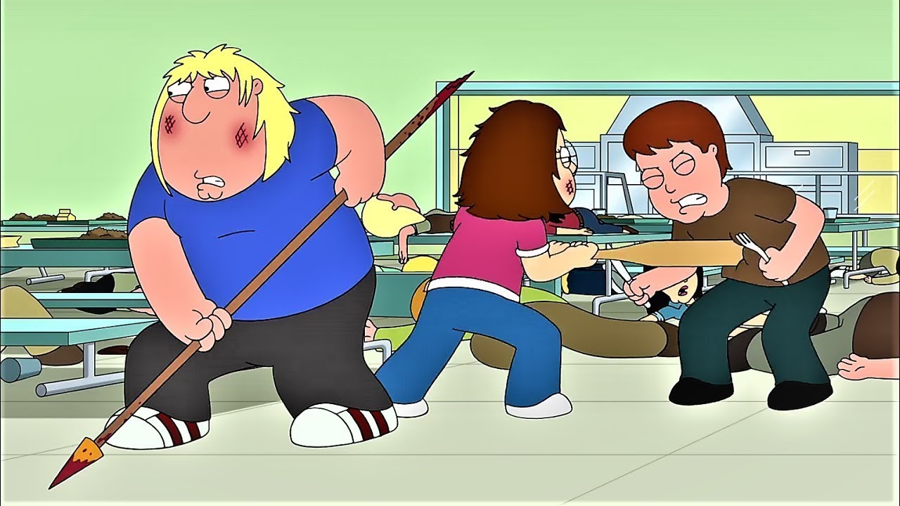 Family Guy Season 16 Meg & Chris Fight The Whole School - YouTube