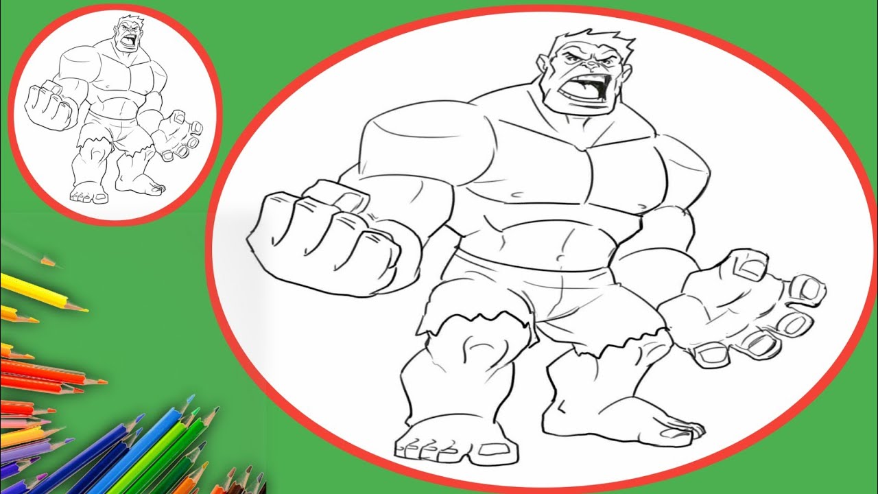 How To Draw Hulk || Step By Step || Marvel Avengers || Hulk Drawing ...