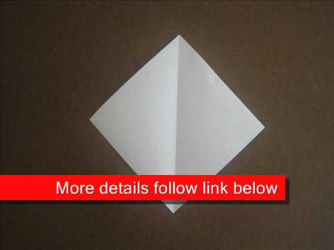 How to fold Origami Diamond Base - OrigamiInstruction.com - YouTube