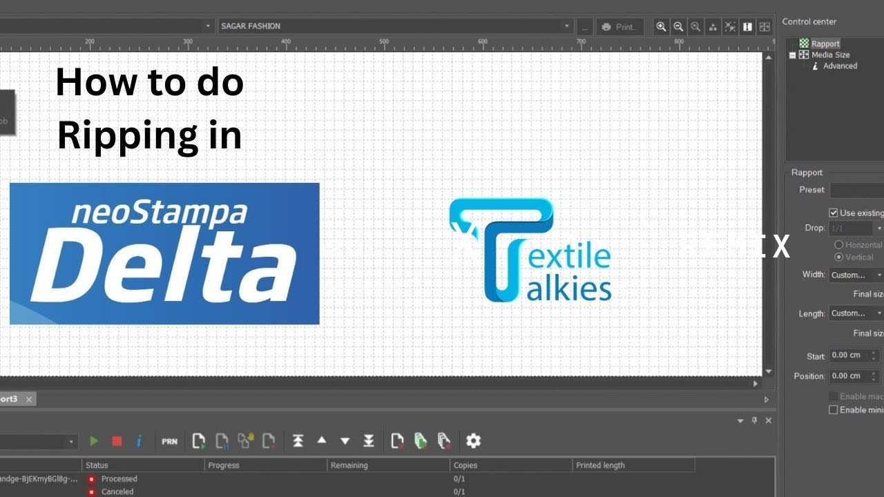 how to rip design file in neostampa10 #neostampadelta#design# ...