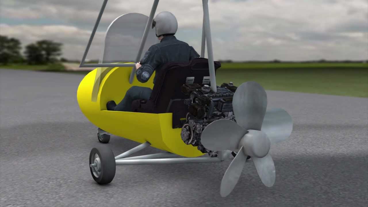 Microlight pilot narrowly escapes fiery death - YouTube
