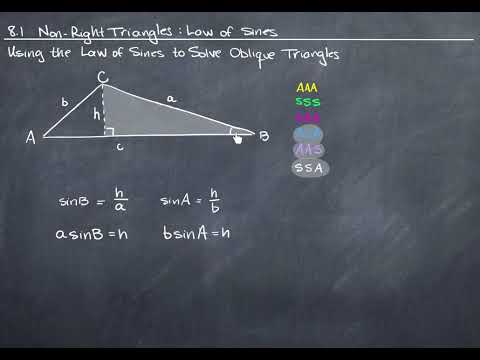 142-Using the Law of Sines to Solve Oblique Triangles - YouTube