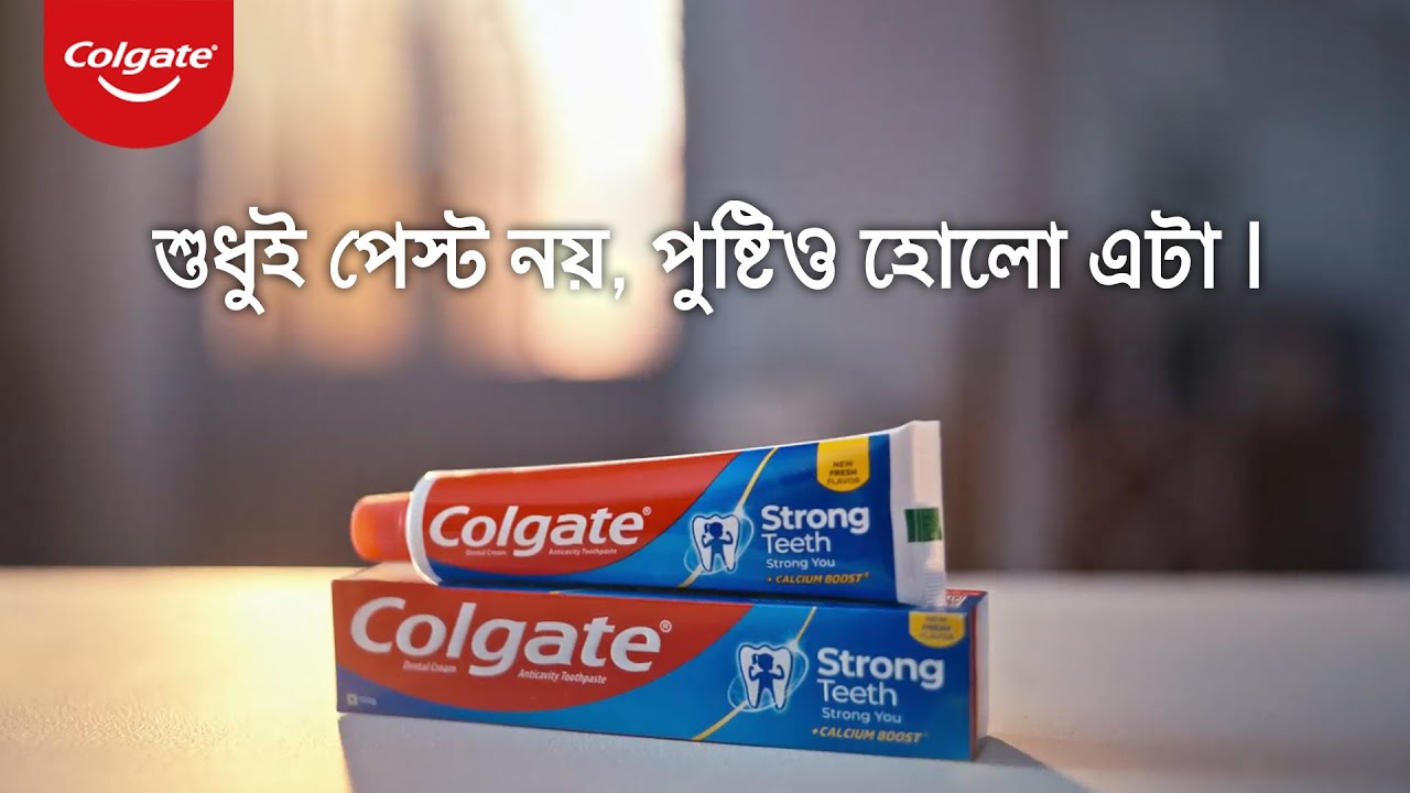 Presenting the New Colgate Strong Teeth. Paste Hi Nahi, Danton Ka ...