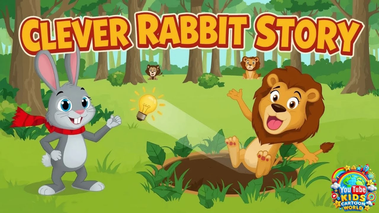 #CartoonVideosforKids | Clever #Rabbit #storytime| 3D Animated # ...