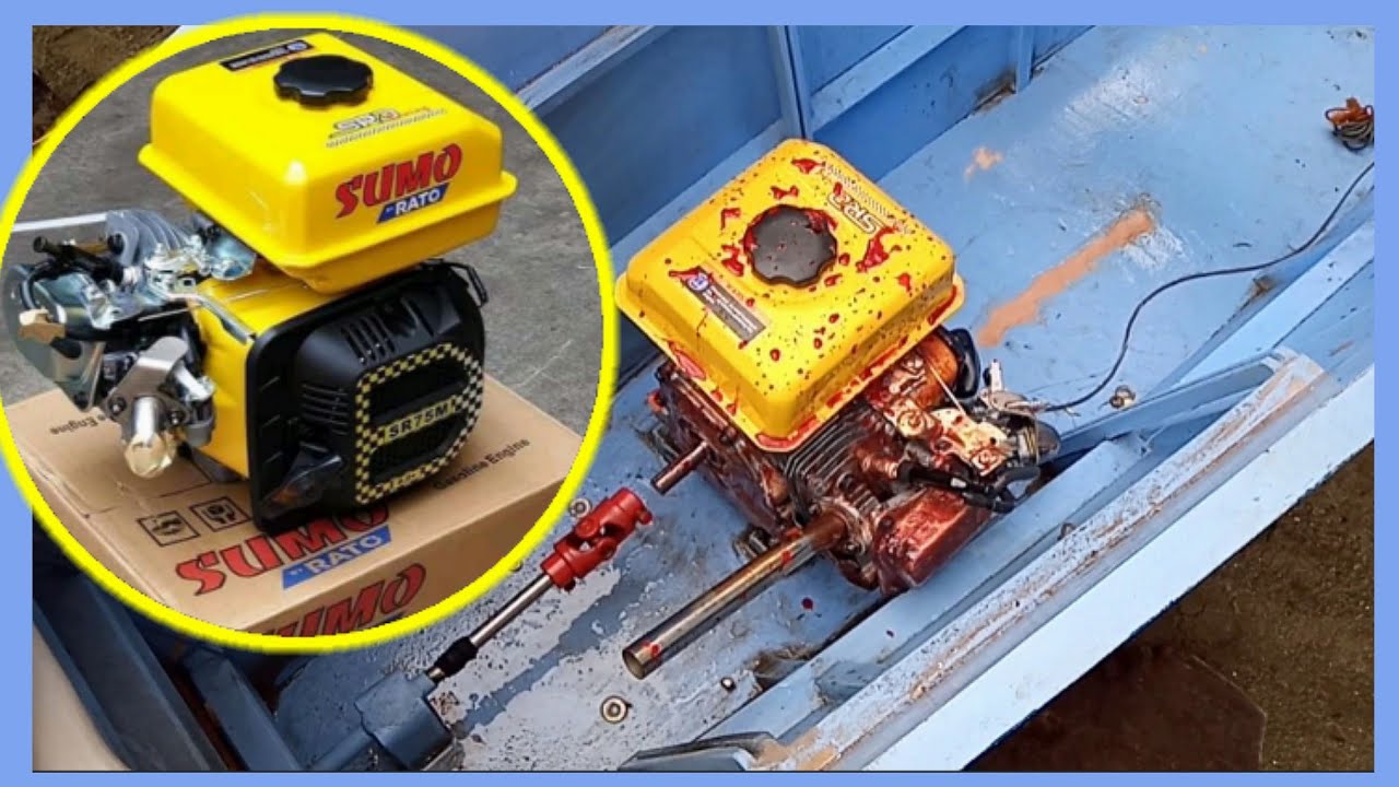 PAGKABIT NG MAKINA SA BANGKA || SUMO RATO 75M - YouTube