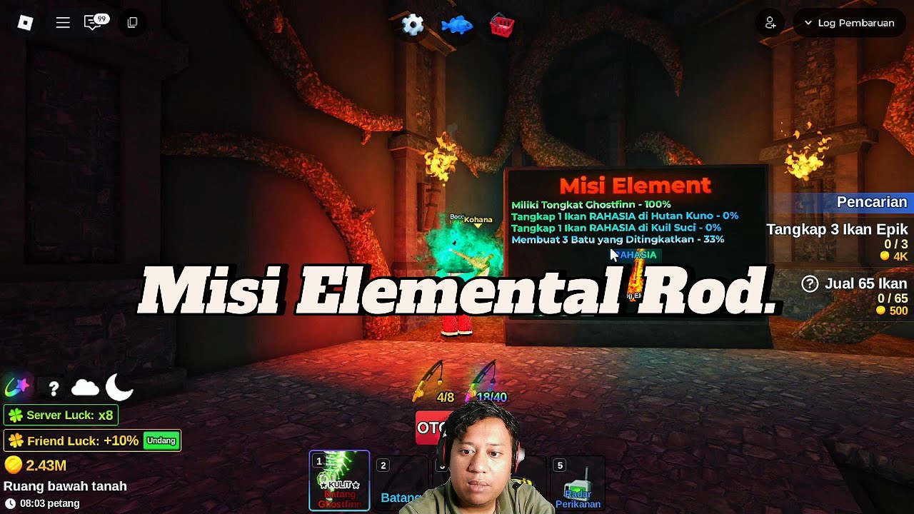 MISI ELEMENTAL ROD HARI KE 1 i ROBLOX FISH IT !!!! - YouTube