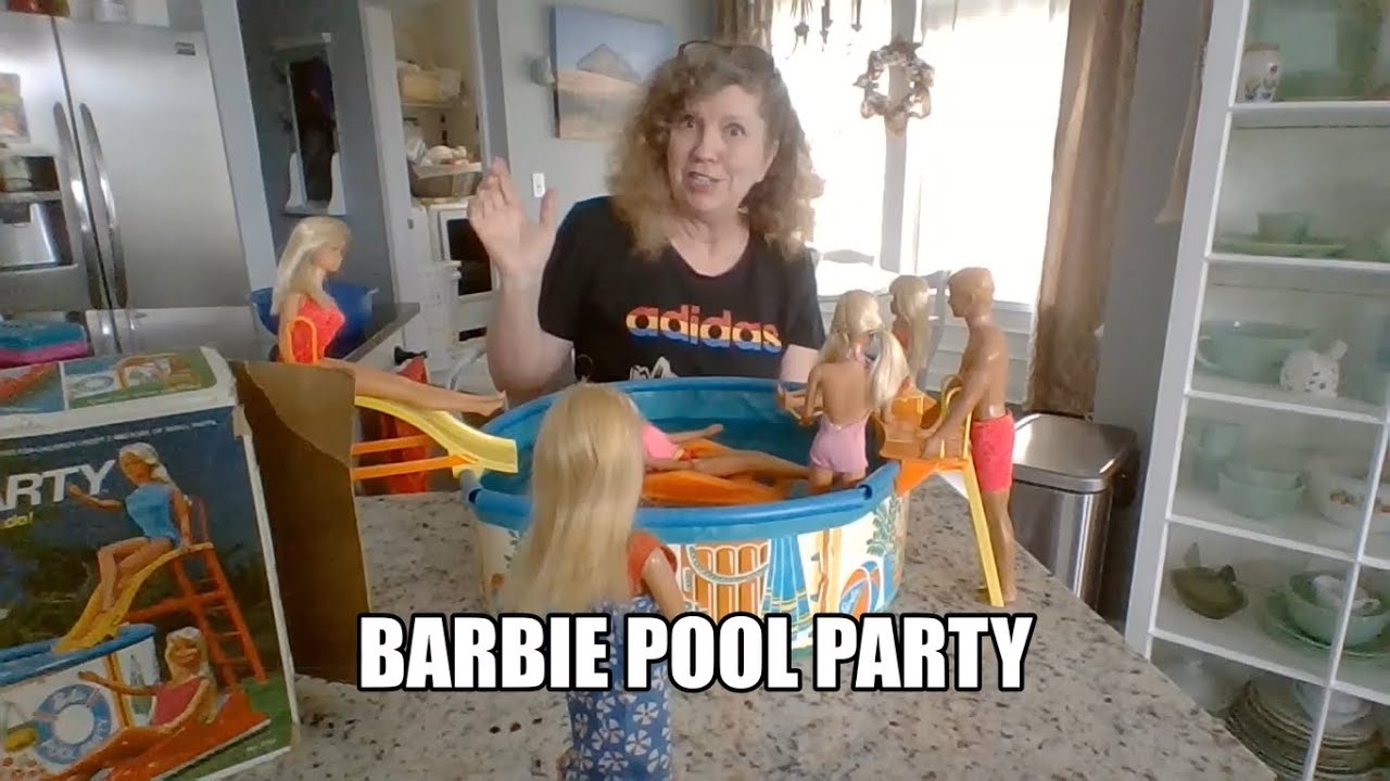 Vintage 70's MALIBU BARBIE SWIMMING POOL PARTY PLAYSET - YouTube