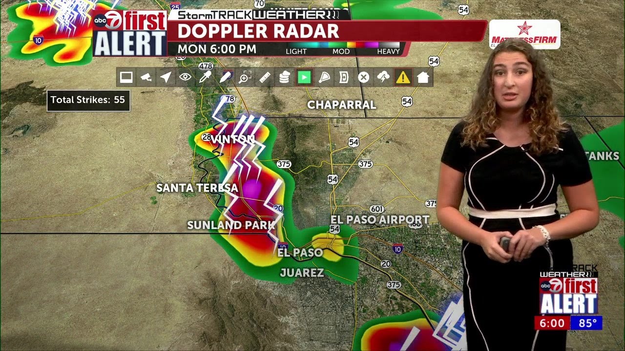 ABC-7 First Alert: Thunderstorms threaten rain in El Paso and Las ...