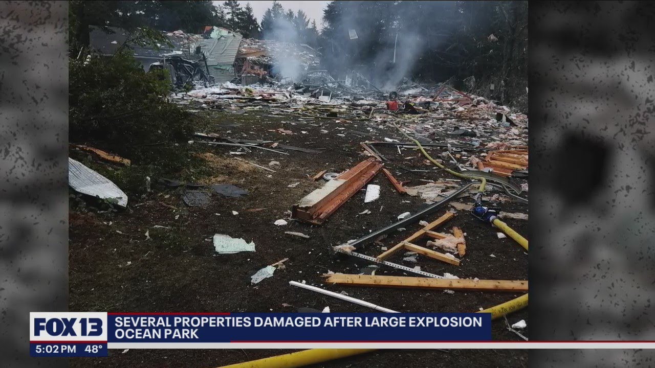 Explosion damages several homes on Washington coast | FOX 13 Seattle ...