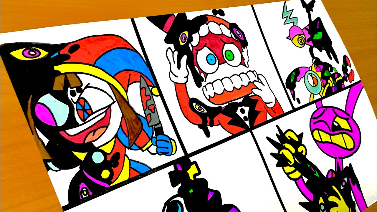 Drawing THE AMAZING DIGITAL CIRCUS Get ABSTRACTED! - YouTube