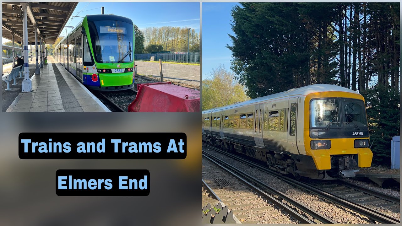 Trains and Trams at Elmers End - YouTube