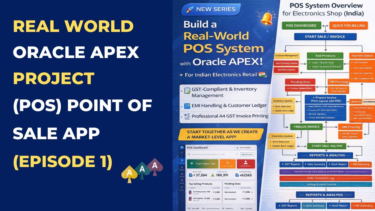 Real World Oracle APEX POS System End to End Project | Episode 1 - YouTube