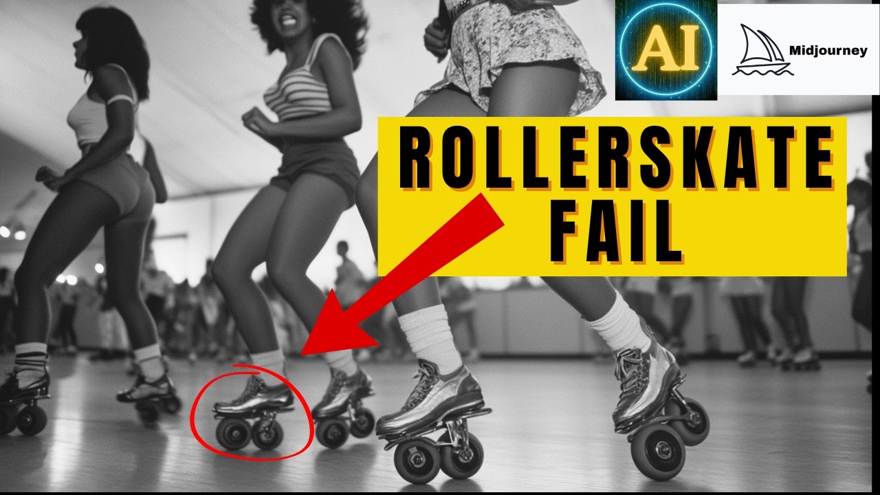 MidJourney's Hilarious Roller-Skate Fail 🤣 | AI's Gravity-Defying Design - YouTube