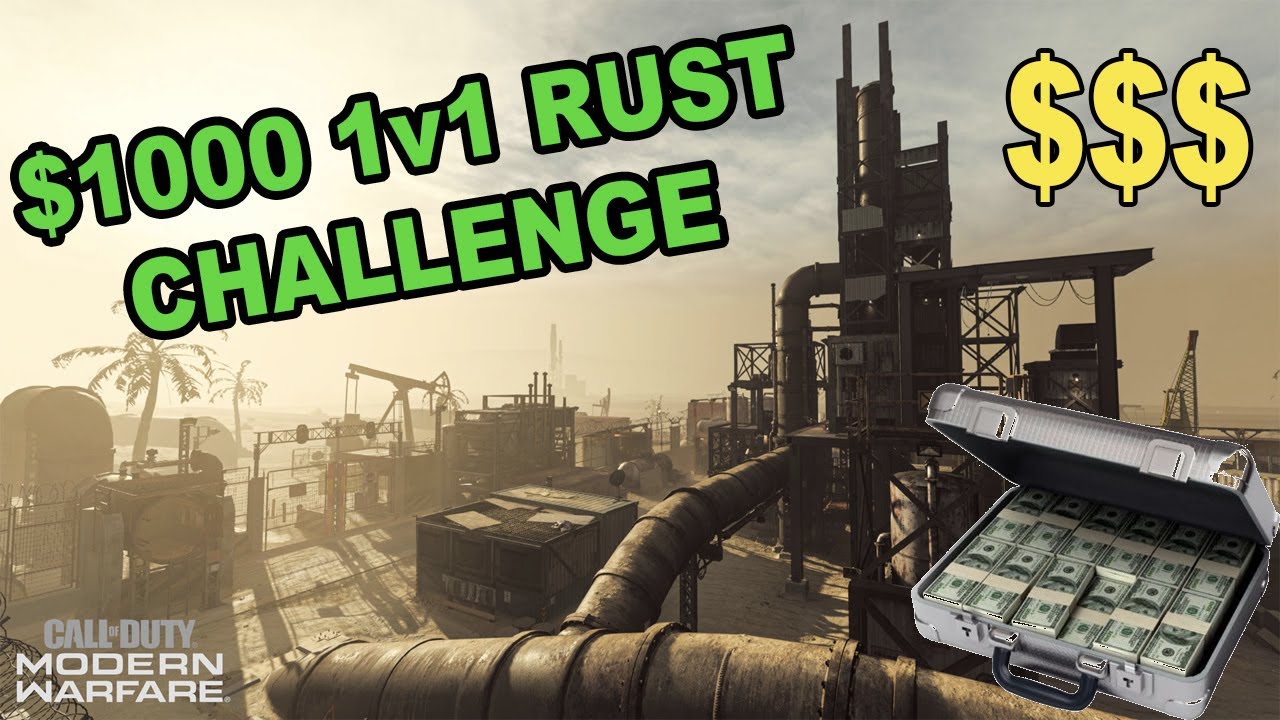 WINNER GETS $1000 !!!! - RUST 1v1 CHALLENGE (Modern Warfare) - YouTube