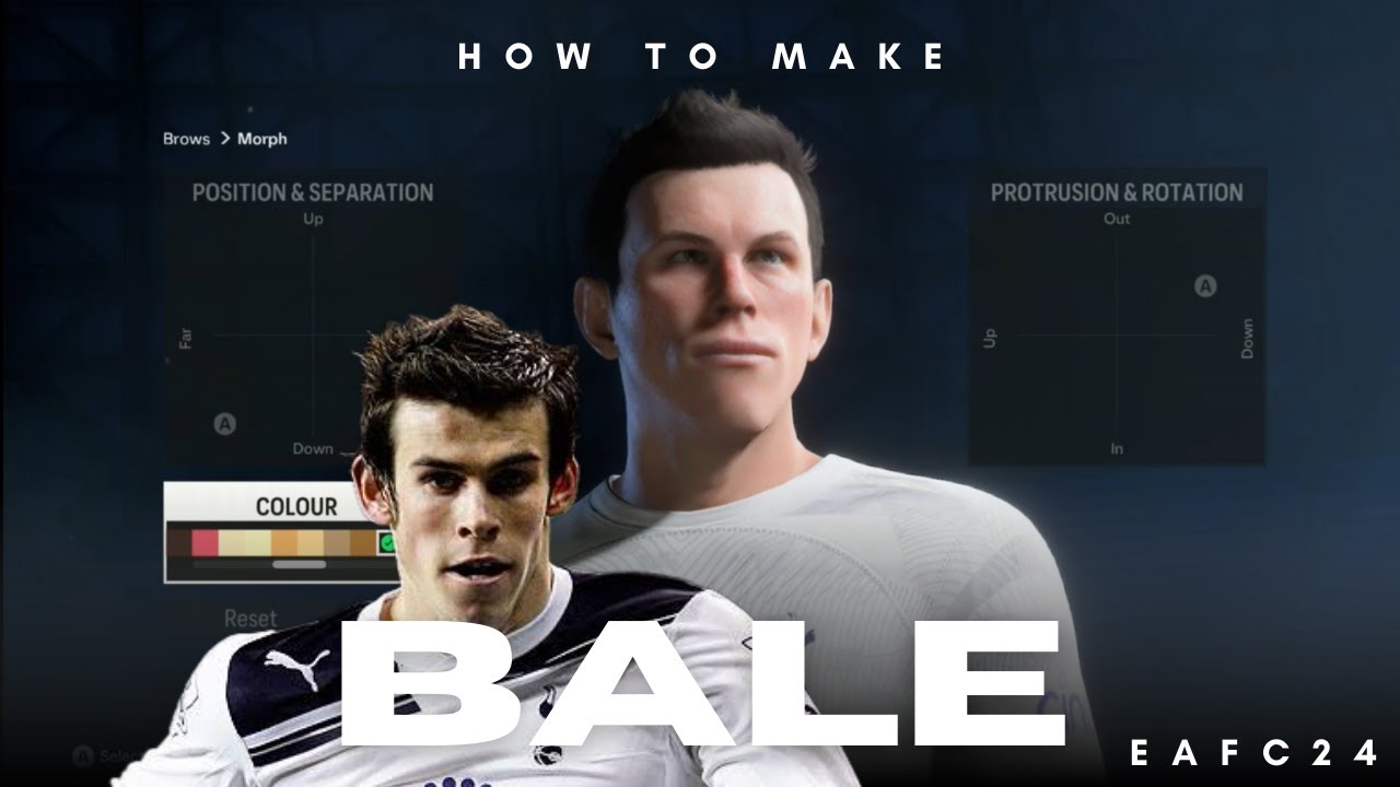How to make YOUNG GARETH BALE(SPURS) on FC24!!! - YouTube