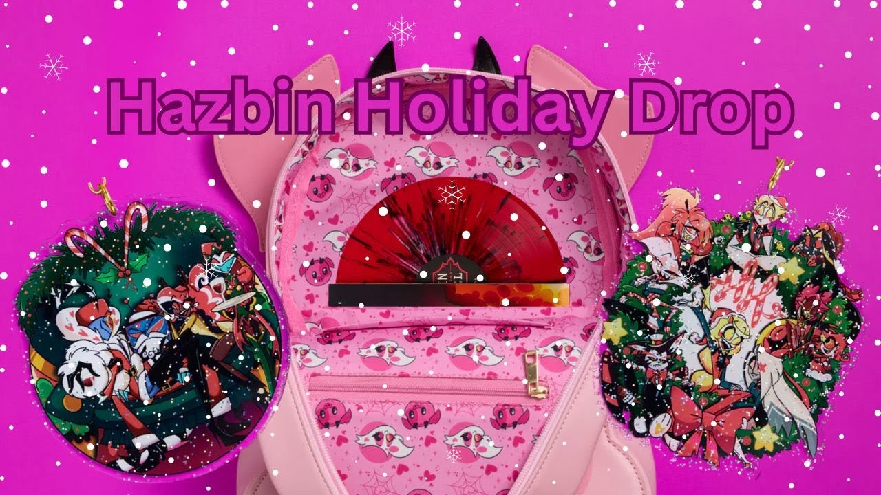 Reviewing the Hazbin Hotel Holiday Merch Drop | Vivziepop Merch - YouTube
