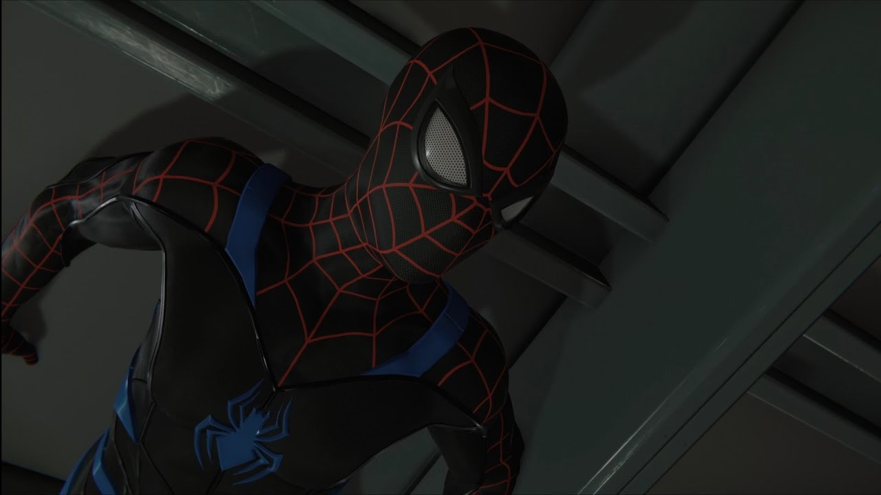 Spider-Man - Secret War Suit In All "The Heist" Cinematics - YouTube
