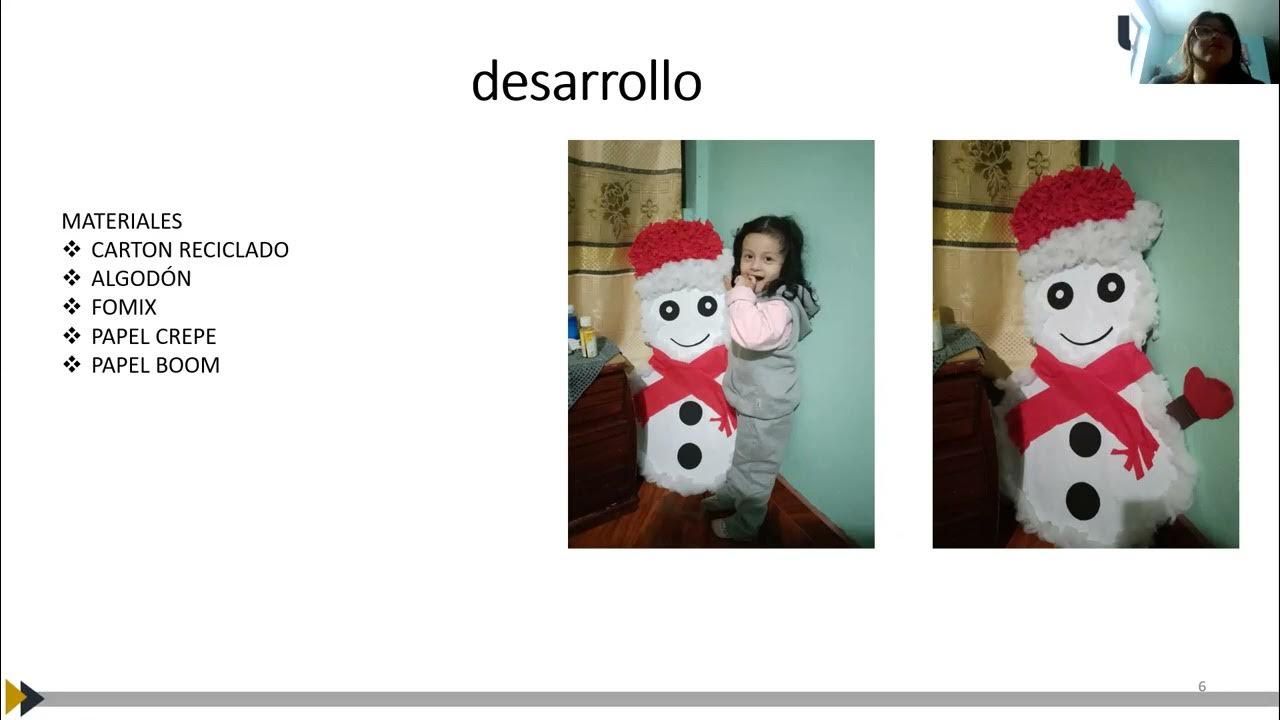 Proyecto educativo : MUÑECO DE NIEVE HECHO CON RECICLAJE: CARTON - YouTube