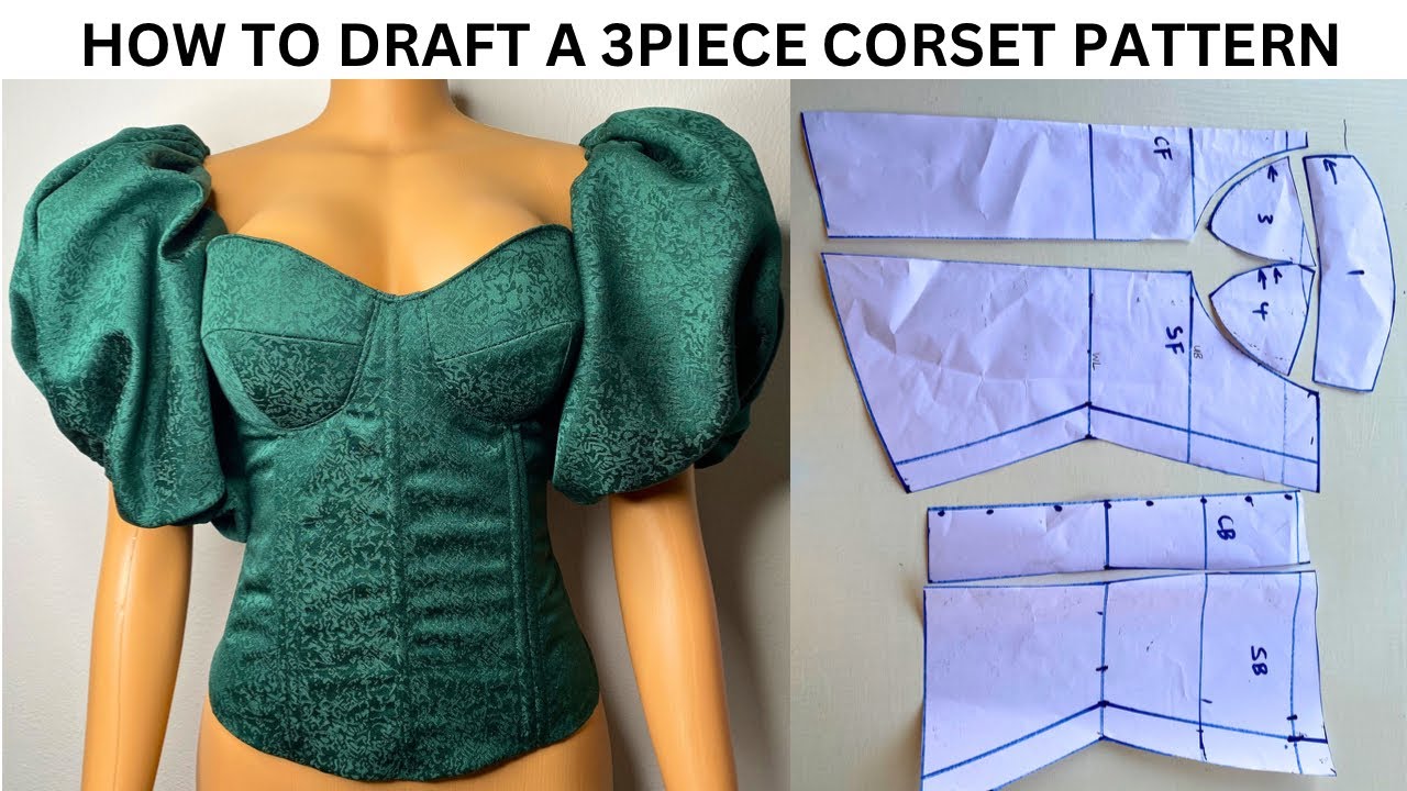 DIY How To Draft A Corset Pattern Detailed 3 Piece Corset Pattern diy-how-to-draft-a-corset-pattern-detailed-3-piece-corset-pattern