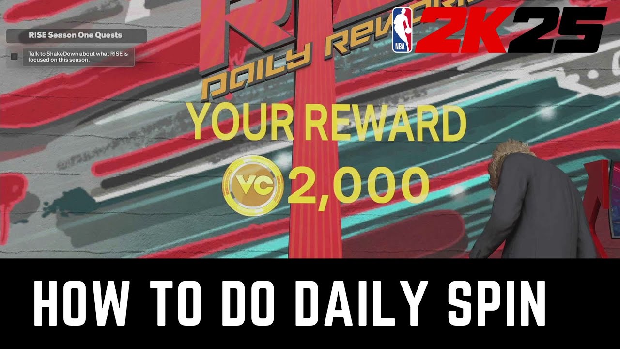 HOW TO DO DAILY SPINS HOW TO CLAIM DAILY REWARDS | NBA 2K25 NEXT GEN ...