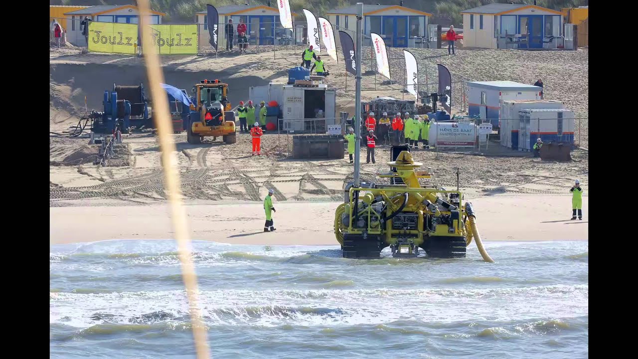 Luchterduinen Export Cable Installation - YouTube