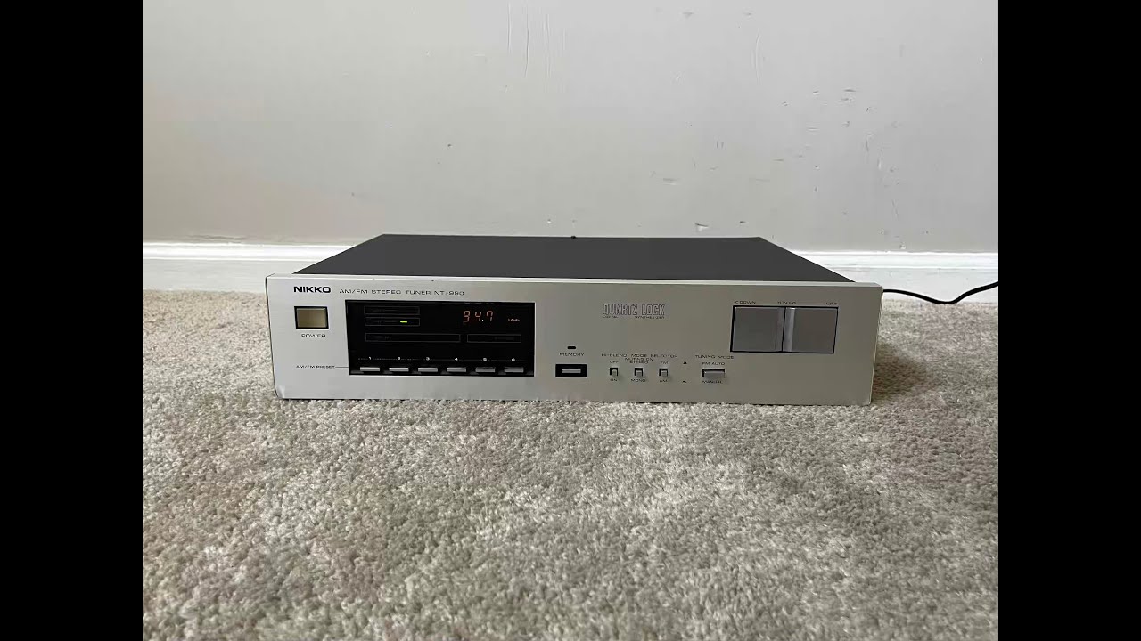 Nikko NT-990 AM FM Home Stereo Digital Radio Tuner - YouTube