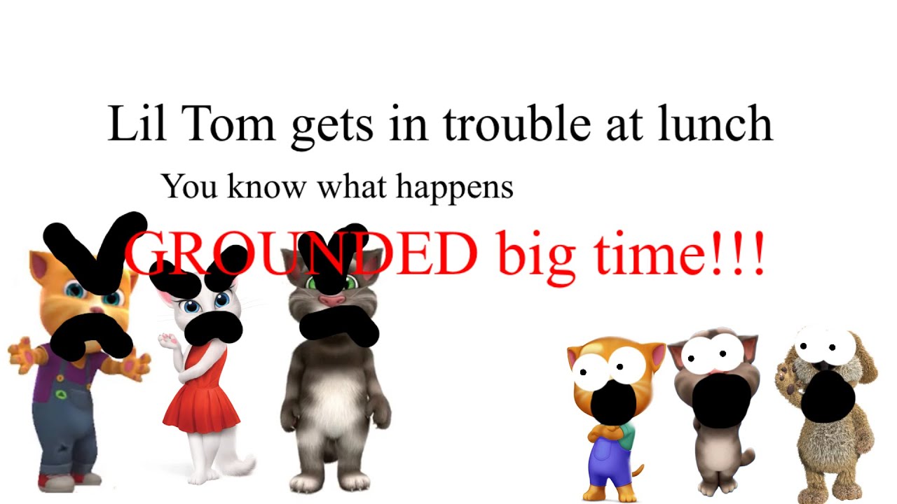 Lil Tom starts a food fight at school grounded big time - YouTube