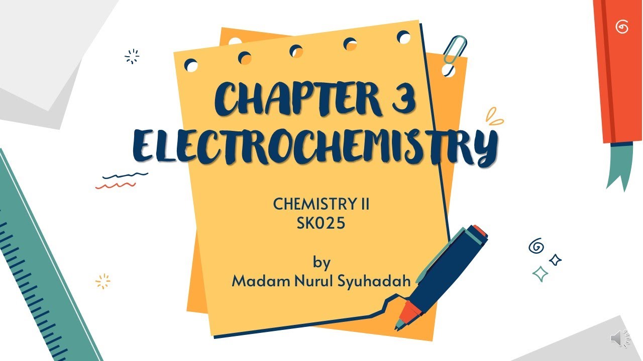 SK025 : CHAPTER 3 ELECTROCHEMISTRY - How To Read SRP Table & SRP of ...