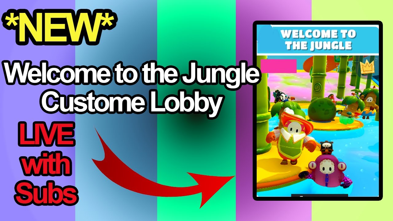 *NEW* Welcome to the Jungle Costume Lobby!!!! | Fall guys live | Fall ...