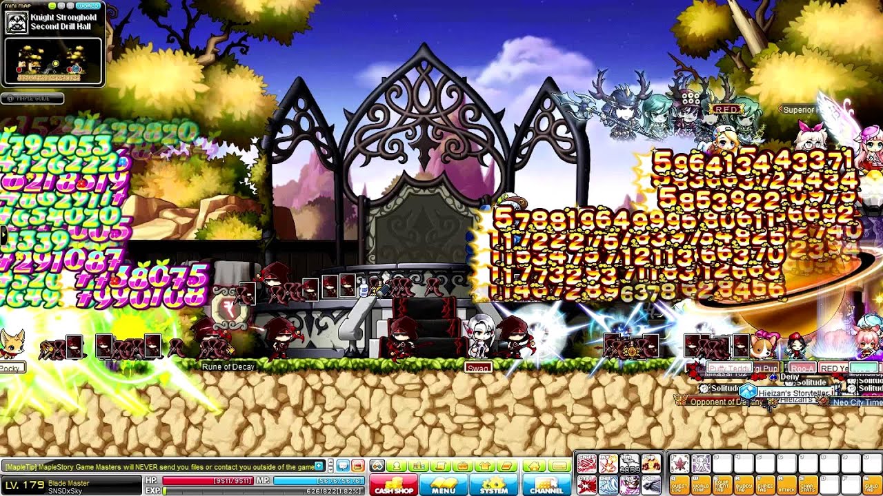 Maplestory Lv. 230 yoZimmy Botting at Second Drill Hall - YouTube
