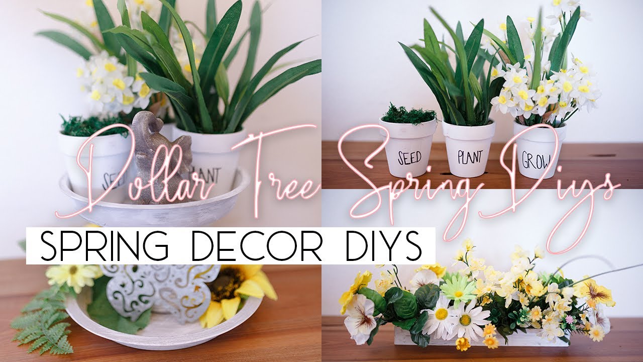DOLLAR TREE SPRING DECOR DIYS 2020 | DIY DOLLAR TREE SPRING PROJECTS ...