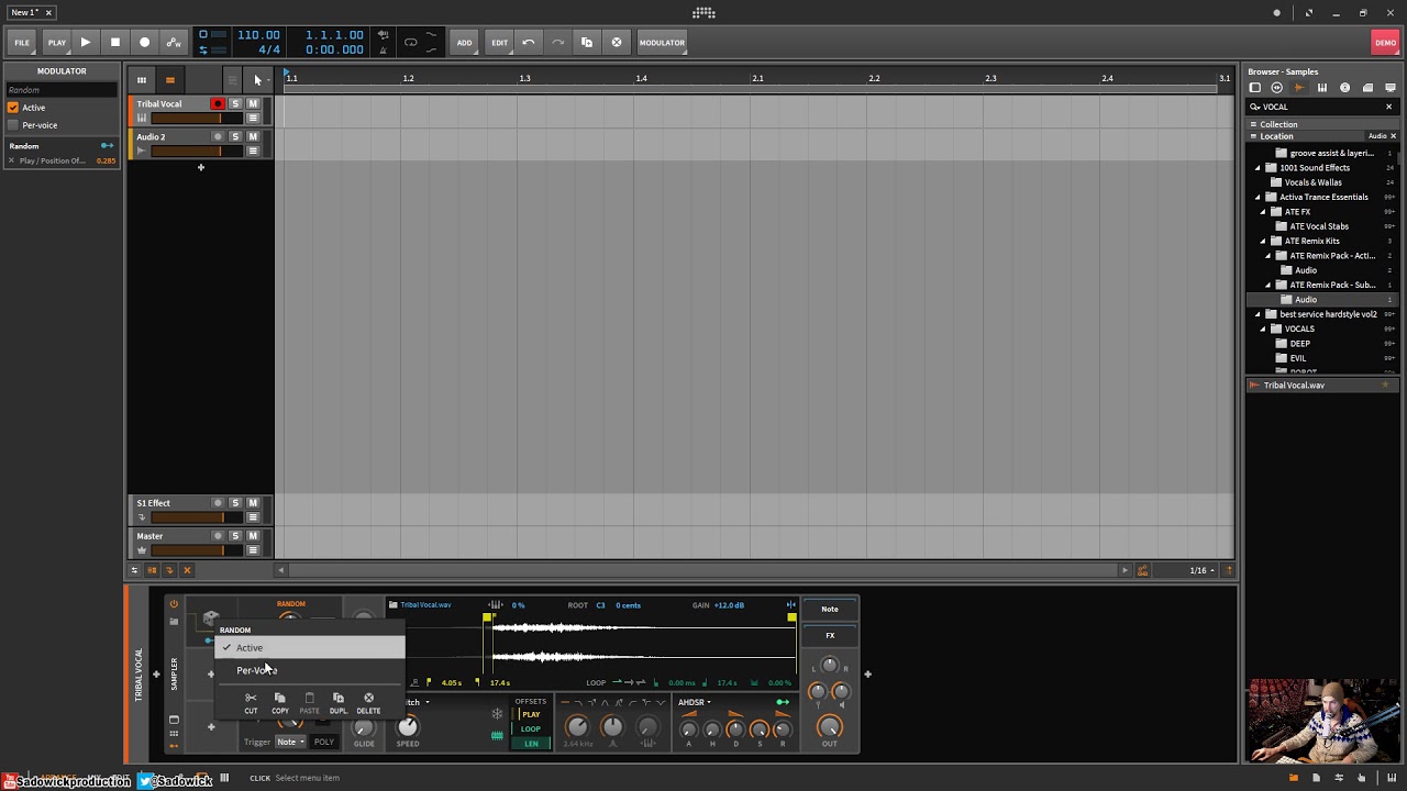Bitwig 2.4 - Random Note Start & Per-Voice Modulation - YouTube