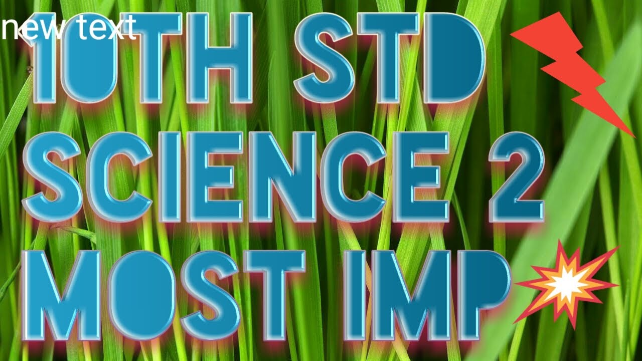 10TH STD SCIENCE 2 IMP - YouTube