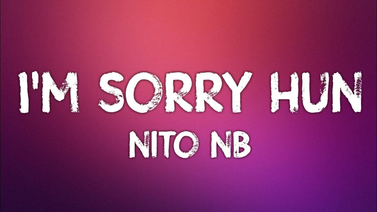 Nito NB - I'm Sorry Hun (Lyrics) - YouTube
