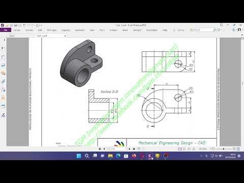 MS Sleeve Bracket Inventor 2023 2022 2021 2019 Tutorial #cad #inventor2023 #inventor2023 # ...