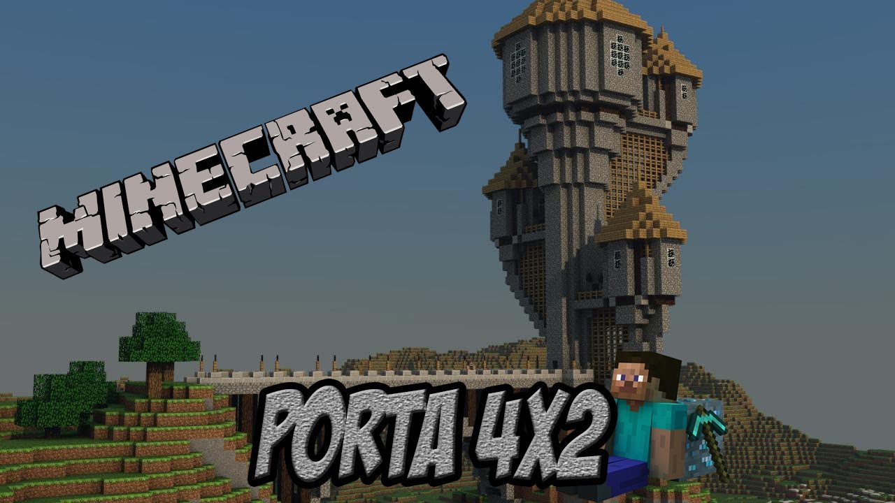 Minecraft Tutorial - Porta 4x2 - YouTube
