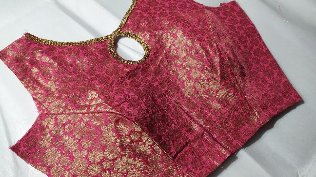 Latest boat front neck with princess cut blouse design cutting and ...