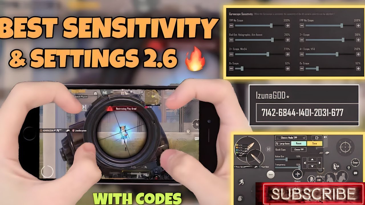 New Best Sensitivity Setting For Pubg Mobile in 2023| Sensitivity And ...