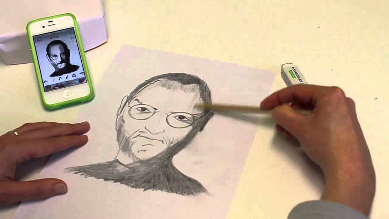 How to draw Steve Jobs - great app offering step by step instructions ...