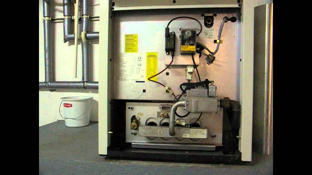 Brötje Heizungsanlage Trioblock Gas - Start mit Verpuffung - YouTube