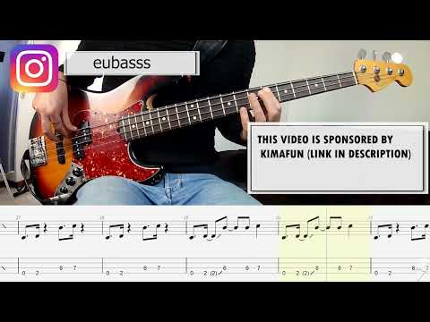 Vanessa Carlton - A Thousand Miles BASS COVER + PLAY ALONG TAB + SCORE