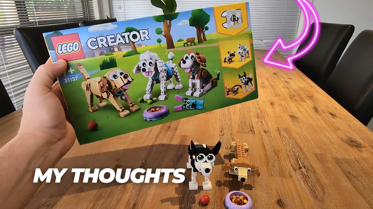 LEGO Creator 3-in-1 Adorable Dogs Building Toy Set 31137, Small Toys ...