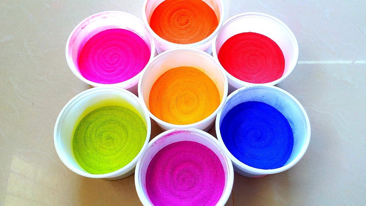 Very Easy Method of Rangoli Colours making at Home for Diwali Festival ...