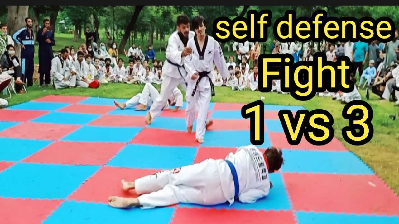 Self defense fight | Taekwondo demonstration fight | National taekwondo ...