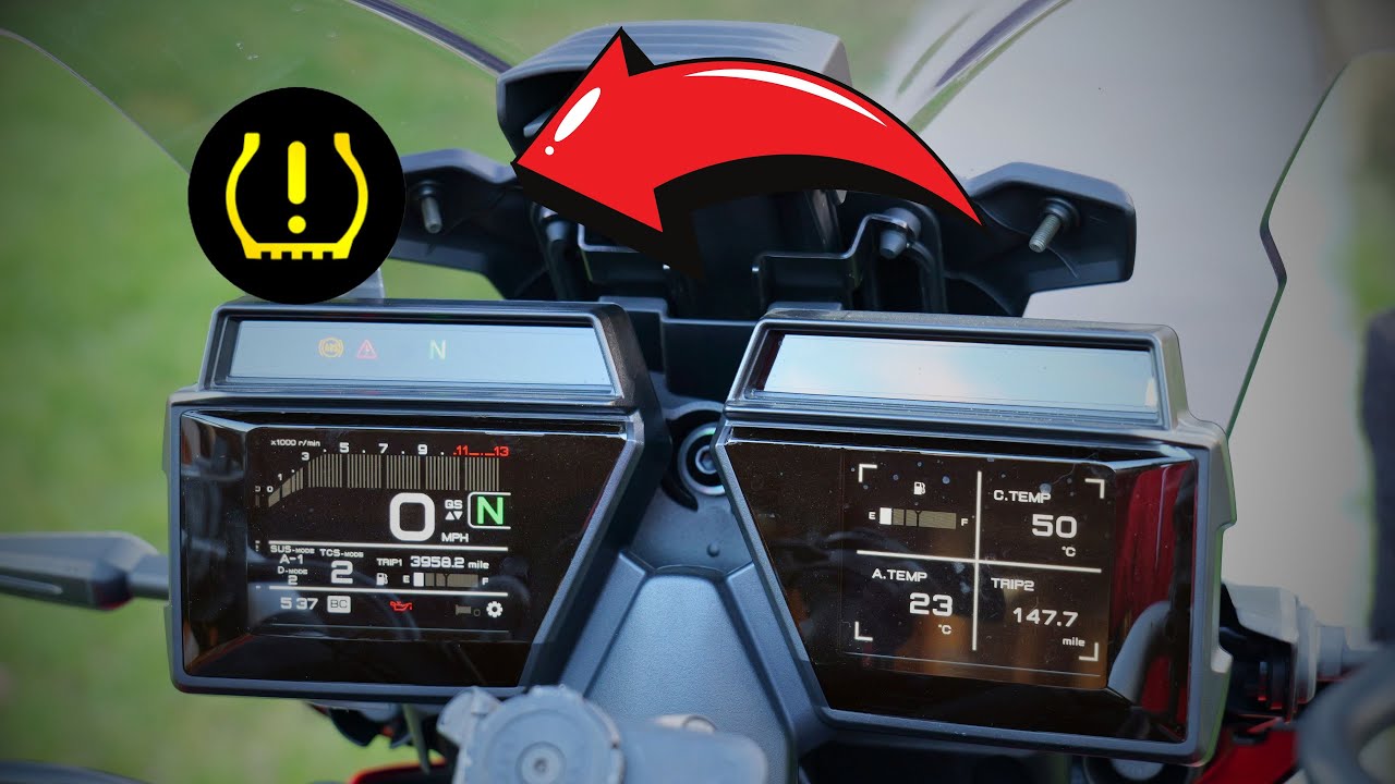 How to install Motorcycle TPMS Tire pressure monitoring system - YouTube