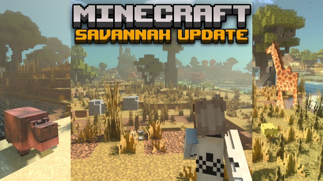 UPDATING THE SAVANNAH BIOME - MINECRAFT BIOMES UPDATE - YouTube