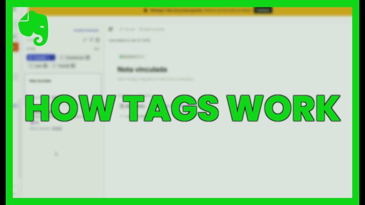 How TAGS WORK - EVERNOTE - YouTube