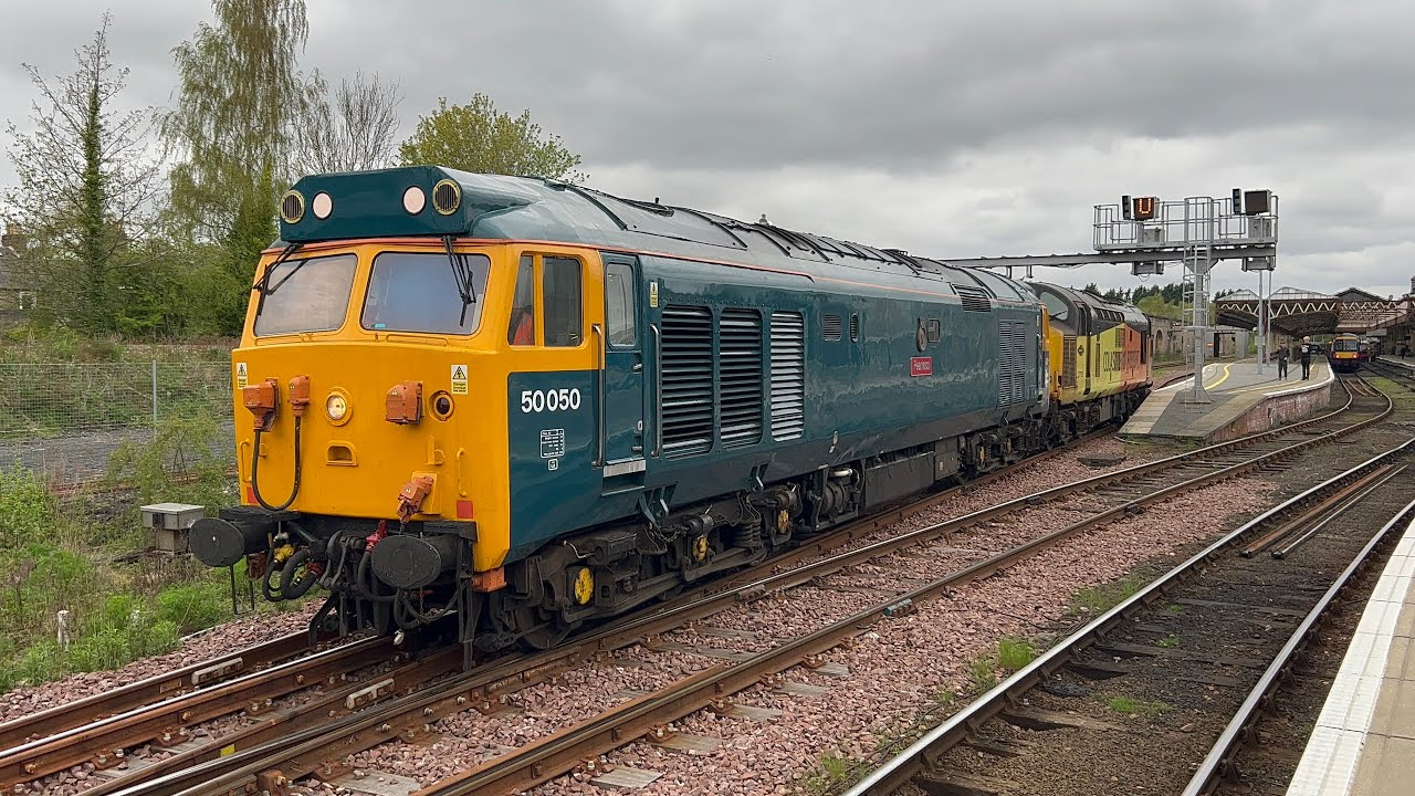 Class 50 D400 fearless @ Perth station 4/5/23. - YouTube